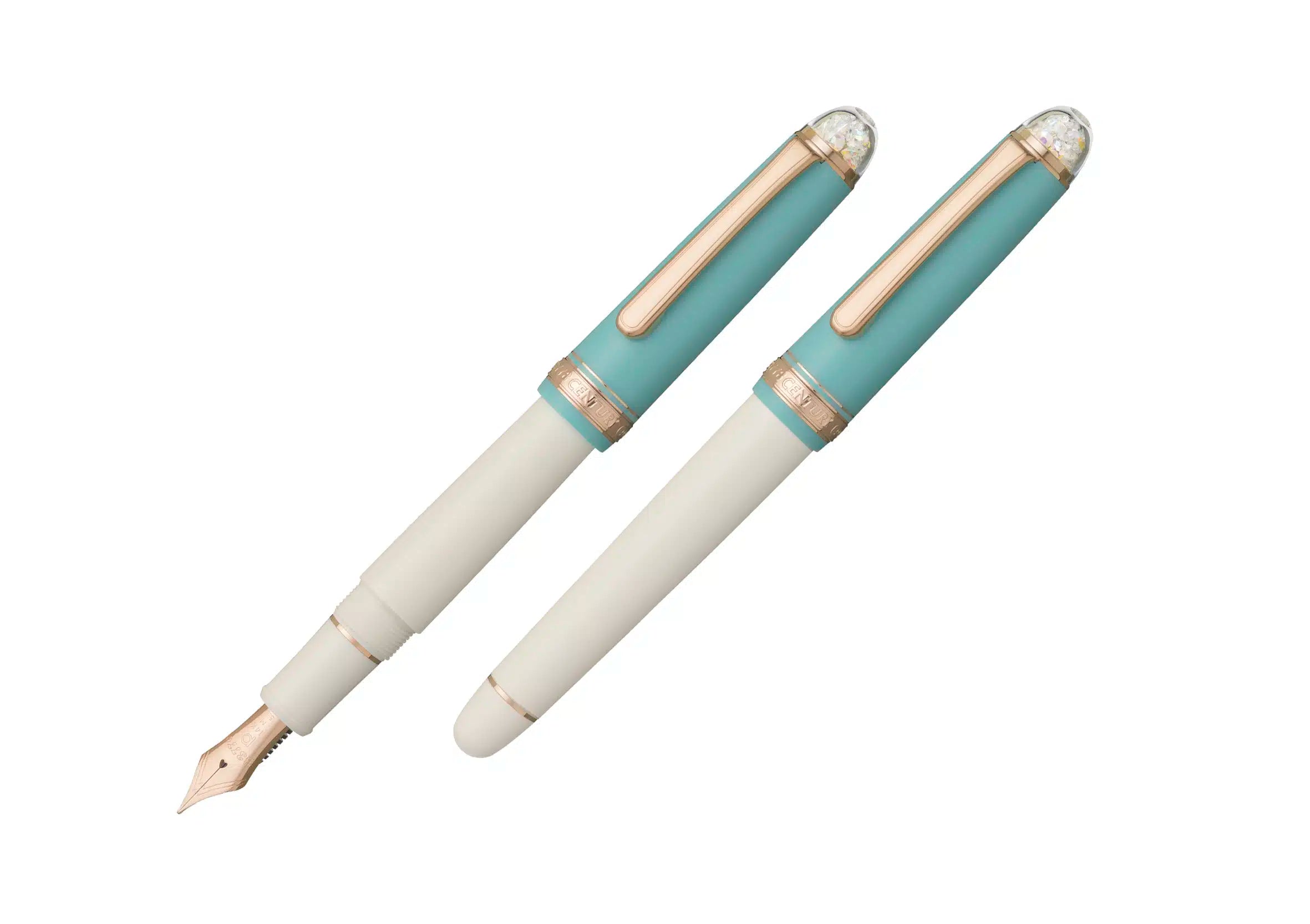 Platinum - #3776 Century Fountain Pen - Shape of Heart Bluebird (Limit – Buchan's Kerrisdale ...