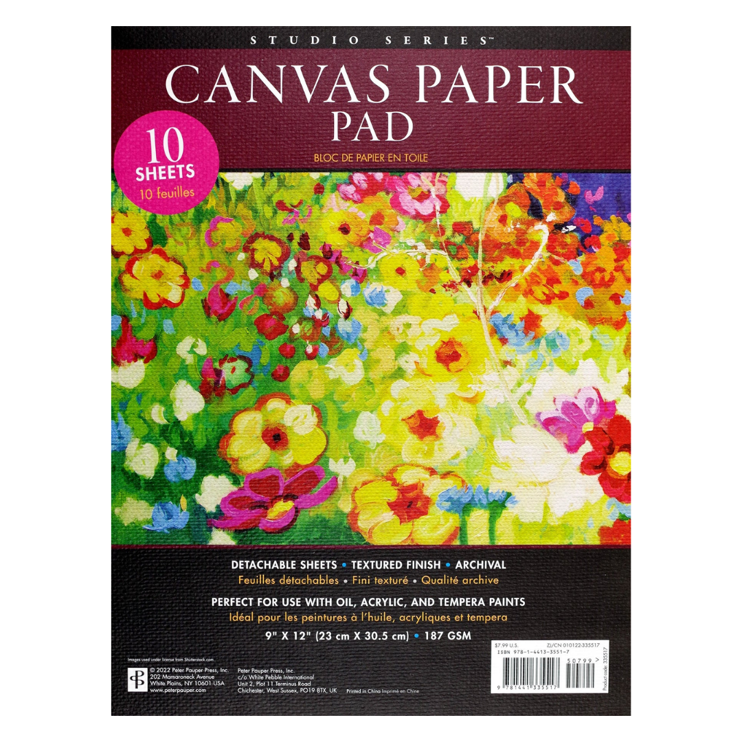 Peter Pauper Press - Studio Series - Canvas Paper Pad – Buchan's Kerrisdale Stationery