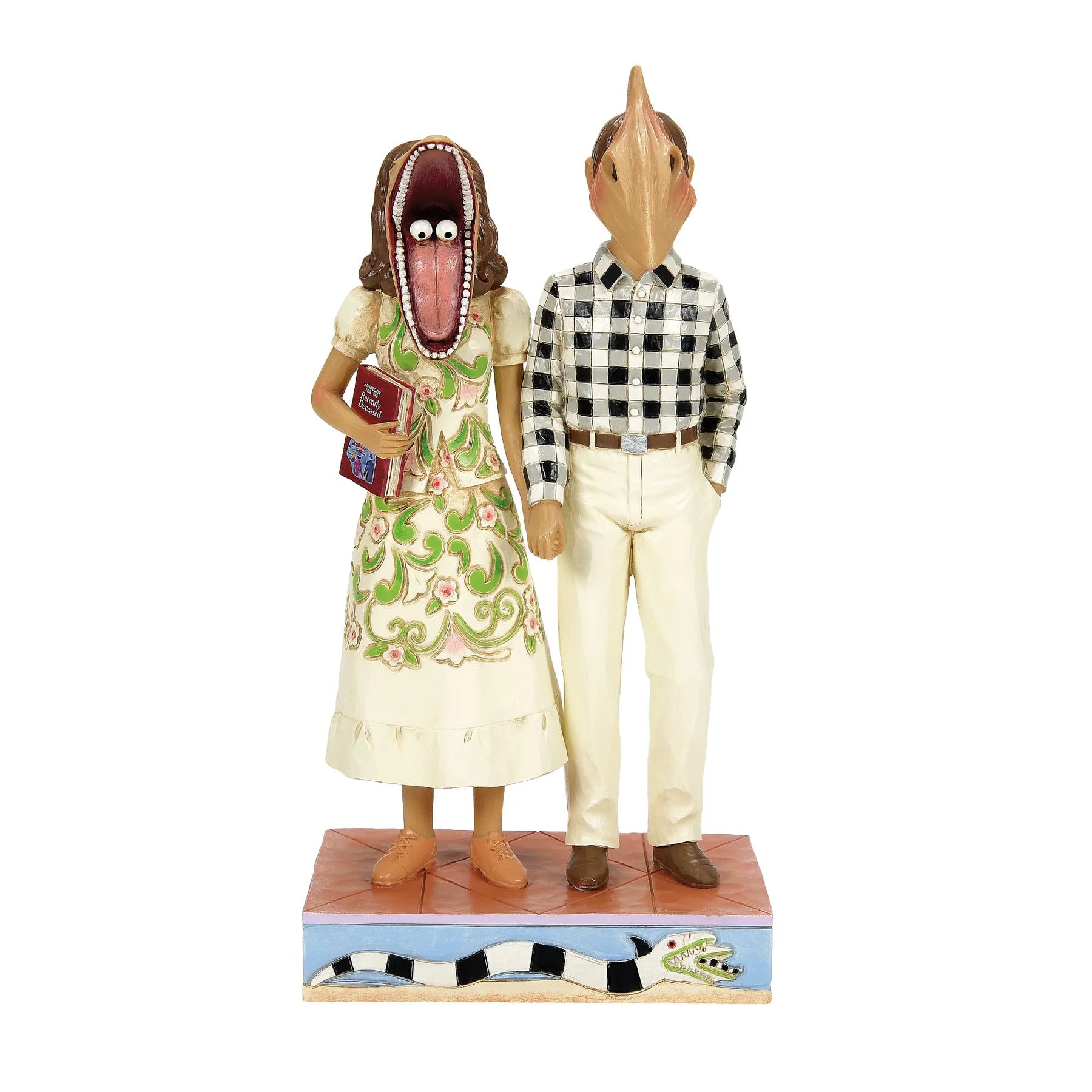 Jim Shore - Beetlejuice - Adam and Barbara Scary Masks - Figurine ...