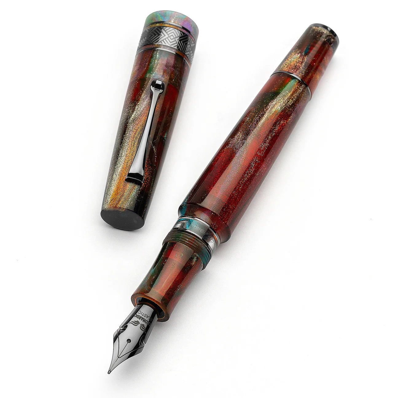 Leonardo Pen - Supernova PM5 #6 Steel Nib –Ruthenium Trim - Buchan's ...