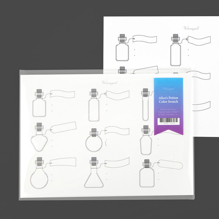 Wearingeul - Ink Color Swatch Paper - Alice's Potion – Buchan's ...