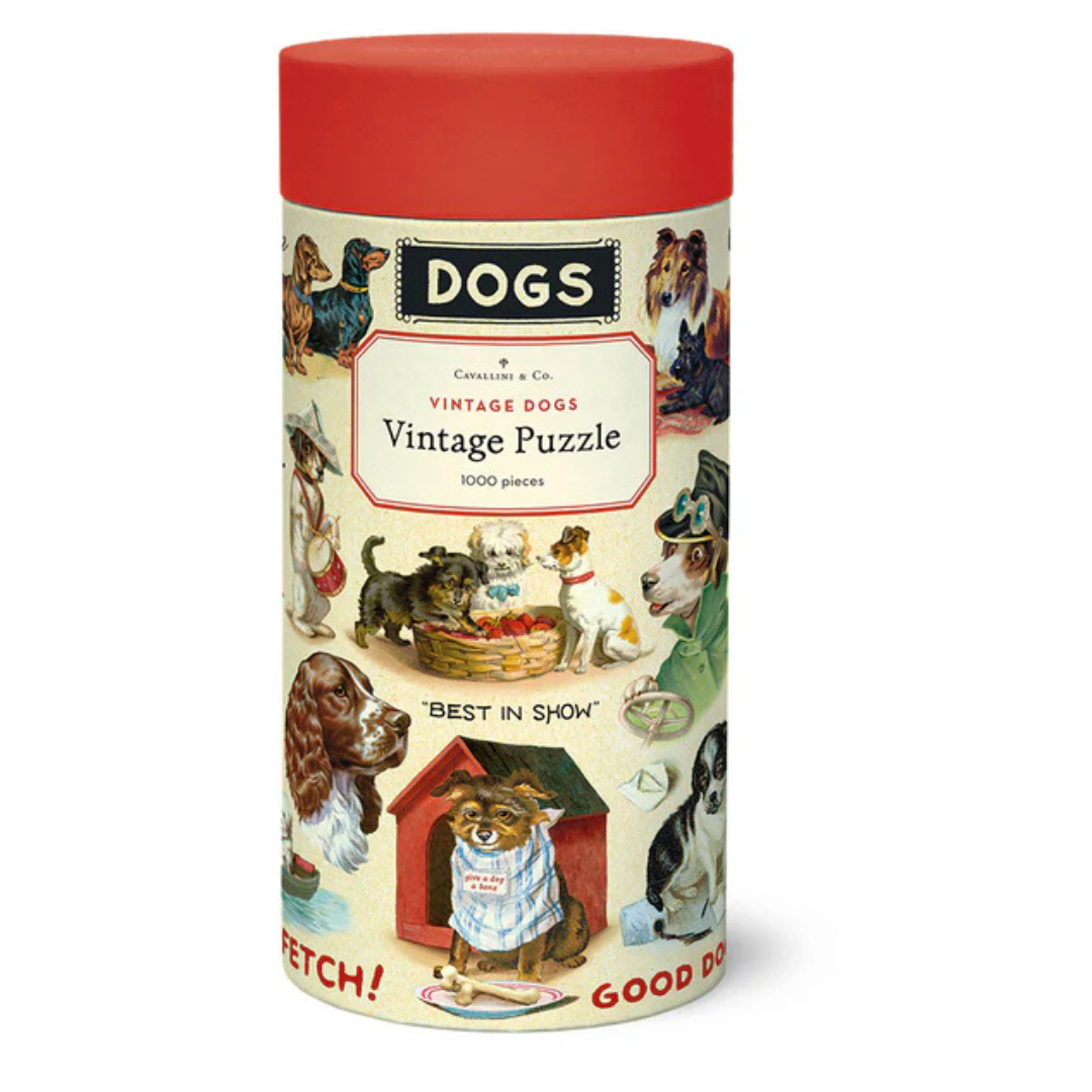 CAVALLINI & CO – 1000 Piece Vintage Puzzle "Vintage Dogs" – Buchan's ...