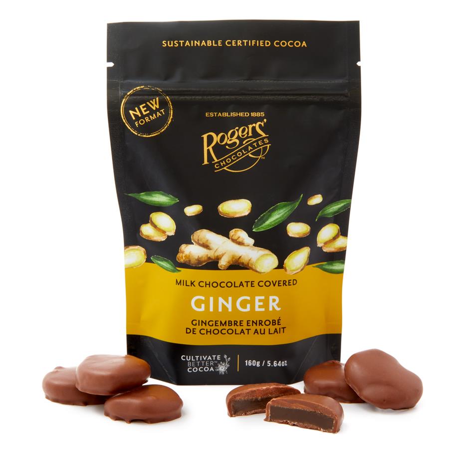 Rogers' Chocolate - Milk Chocolate Covered Ginger - 150g – Buchan's ...