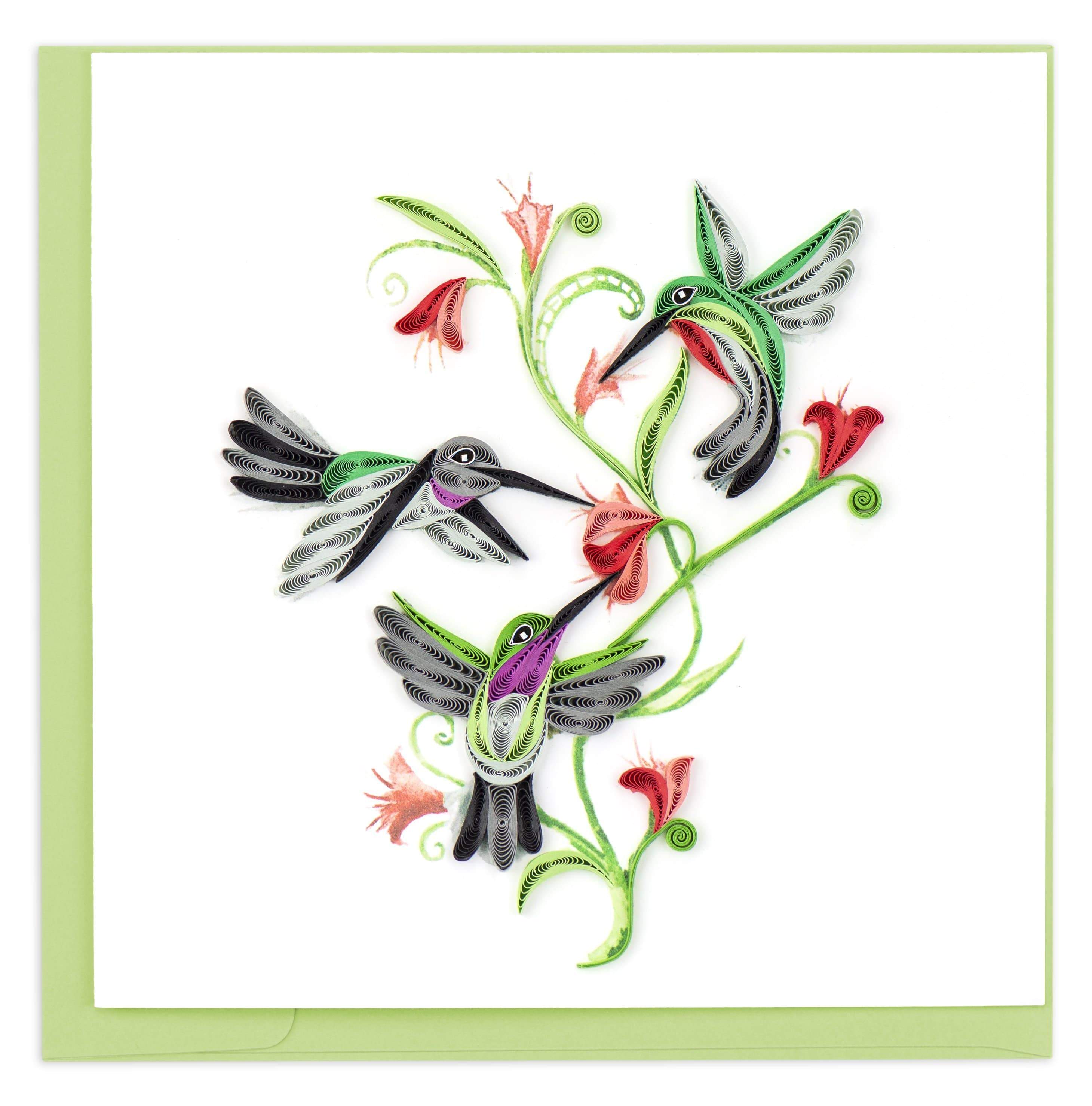 Quilling Card - Hummingbird Trio – Buchan's Kerrisdale Stationery