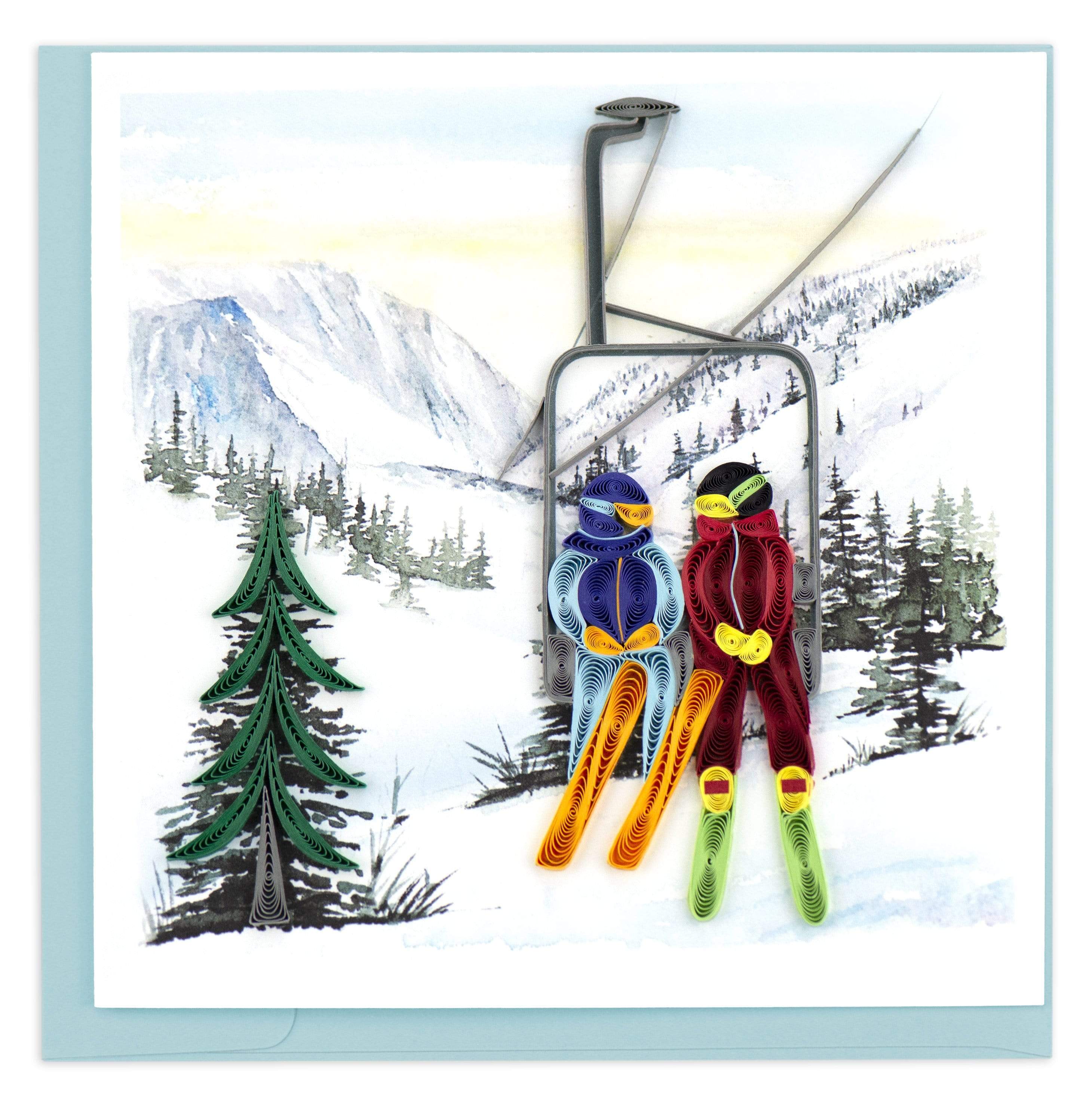 Quilling Card - Ski Lift – Buchan's Kerrisdale Stationery