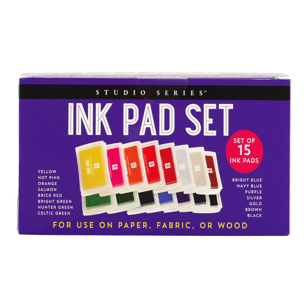 Peter Pauper Press - Studio Series - Ink Pad Set of 15 – Buchan's ...