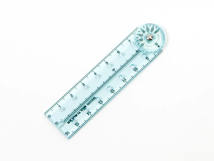 Midori - Mini Multi-Ruler 16cm - Blue – Buchan's Kerrisdale Stationery
