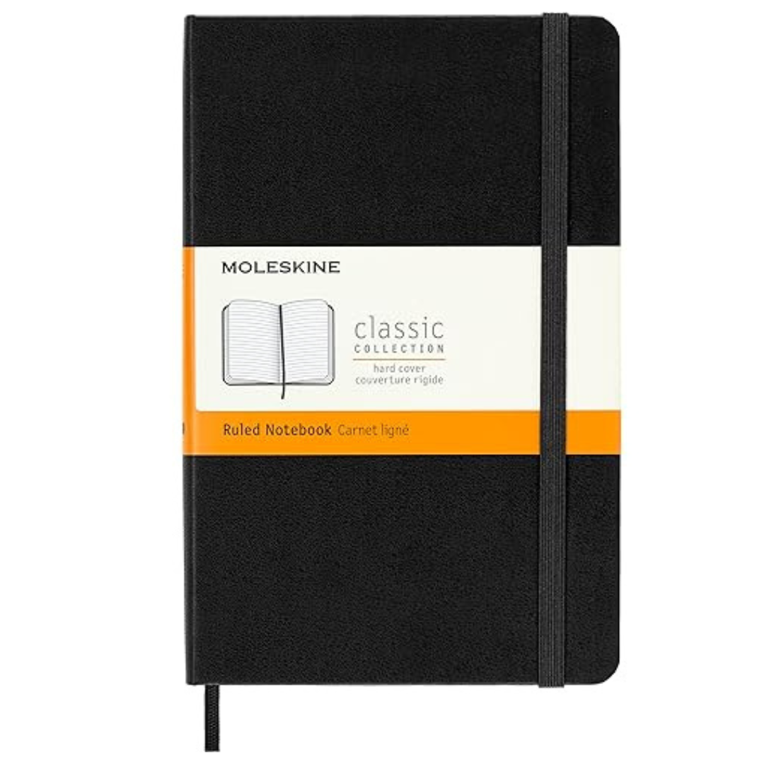 Moleskine - Classic Ruled Notebook - Pocket Size (Black/Hardcover ...