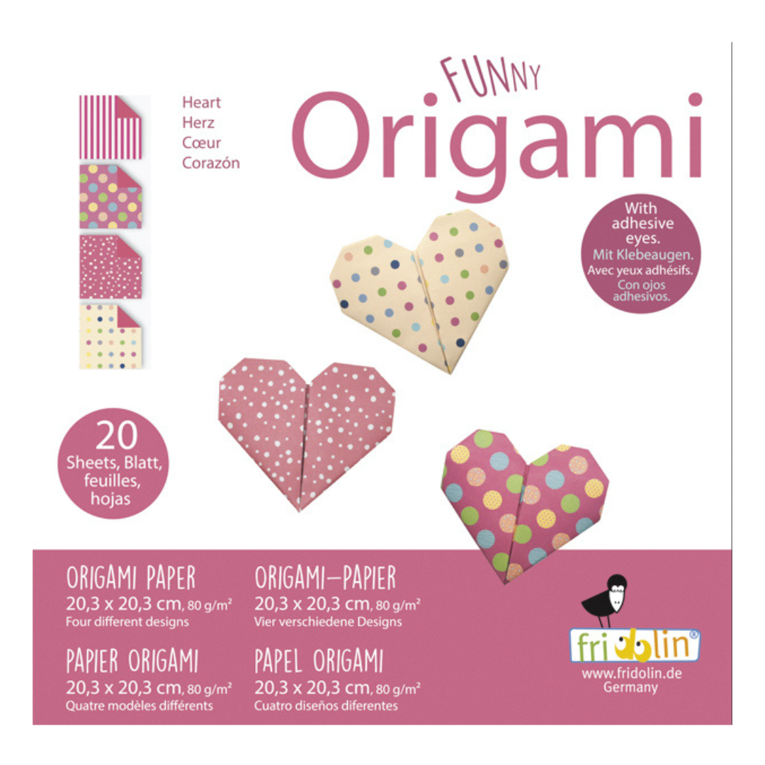 FRIDOLIN - Origami Paper - 20x20cm - Hearts – Buchan's Kerrisdale ...