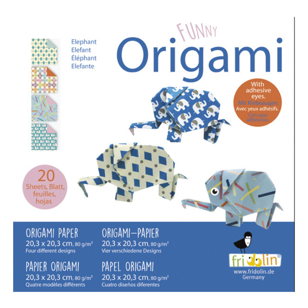 FRIDOLIN - Origami Paper - 20x20cm - Elephants – Buchan's Kerrisdale ...