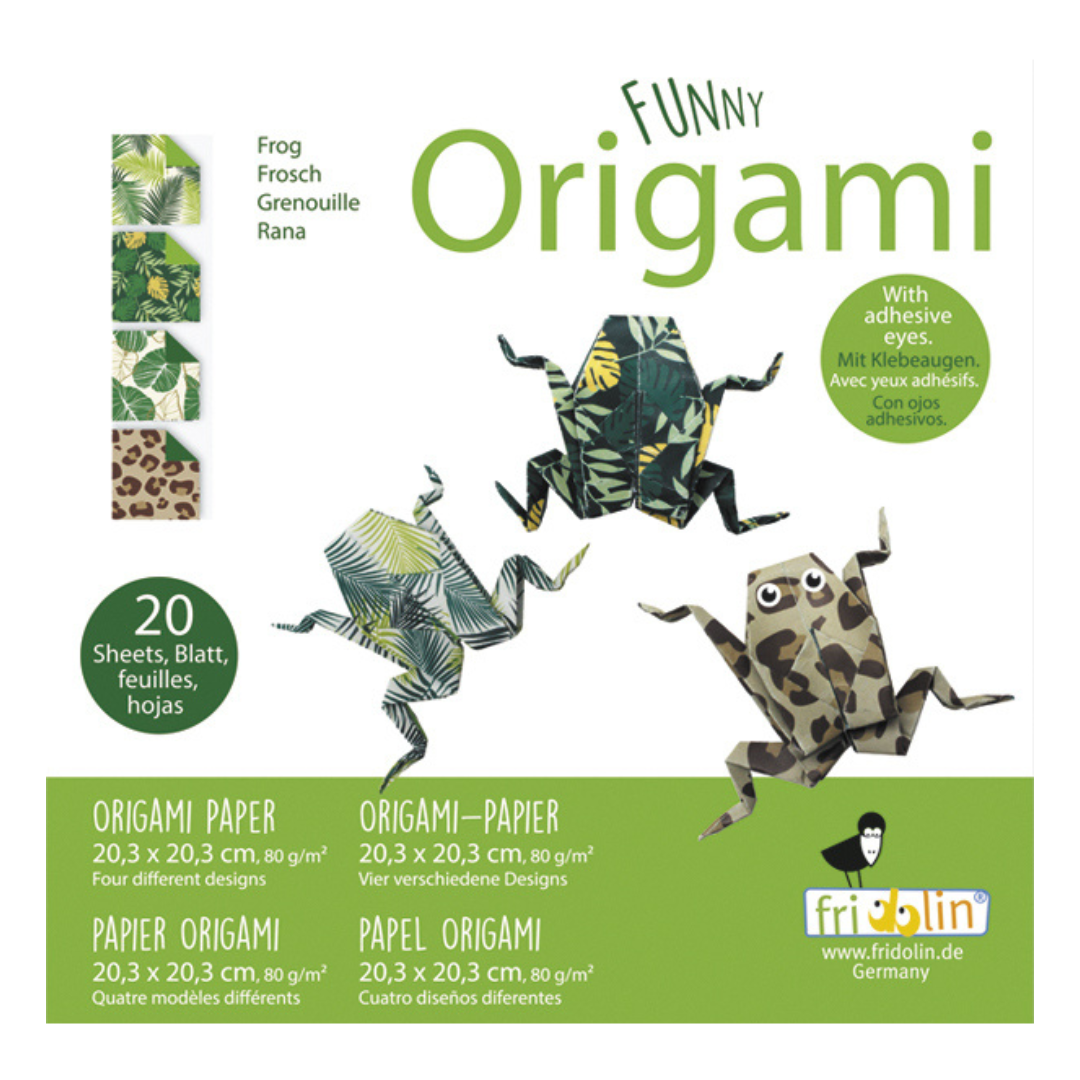 FRIDOLIN - Origami Paper - 20x20cm - Frogs – Buchan's Kerrisdale Stationery