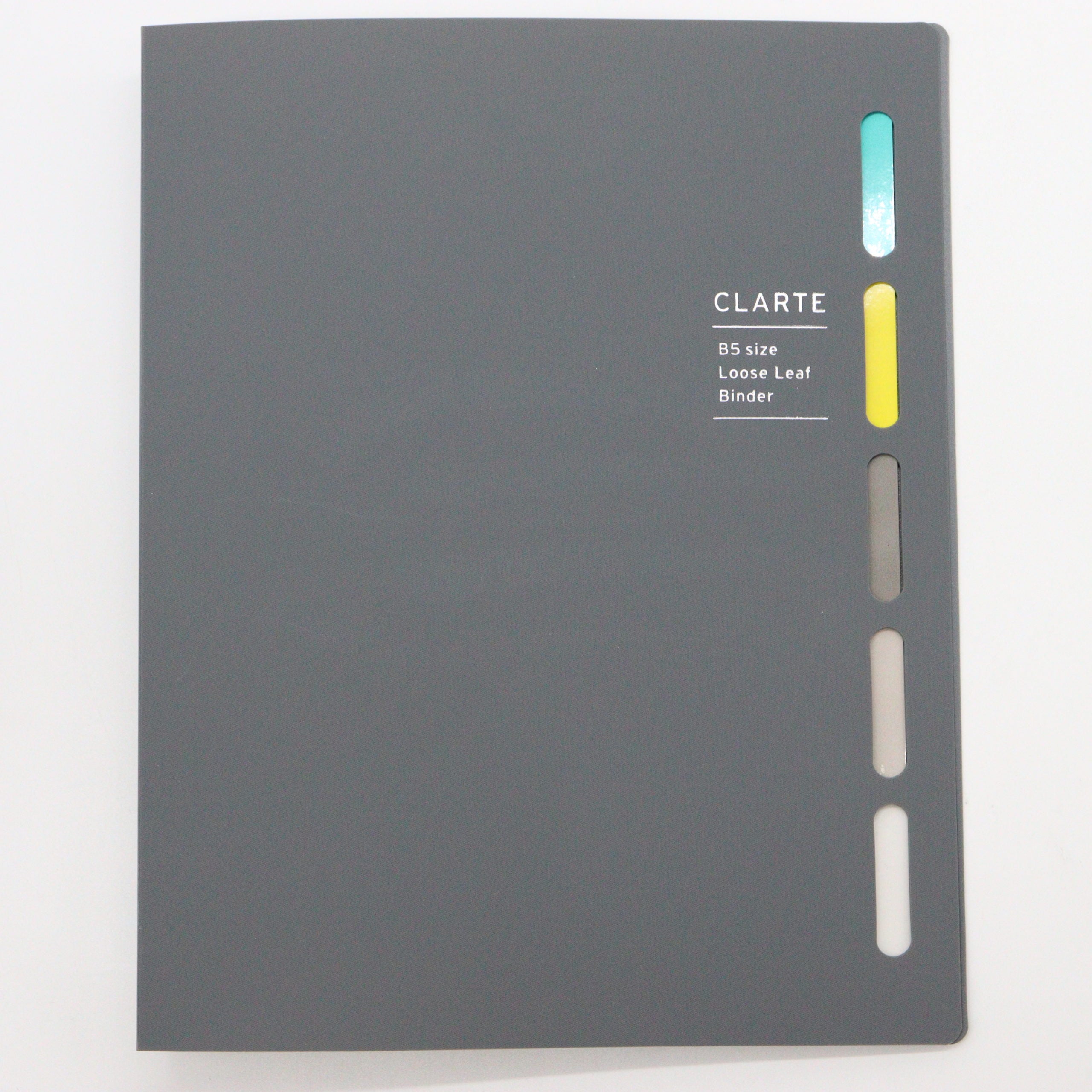 MARUMAN - B5 Notebook Binder with 5 Subject File Folders - Grey Cover ...