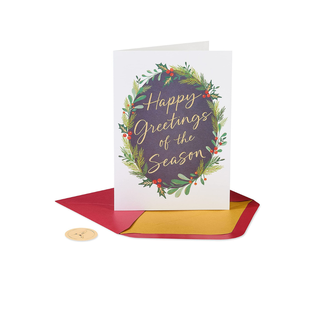 PAPYRUS - GREETINGS OF THE SEASON CHRISTMAS BOXED CARDS, 14-COUNT ...